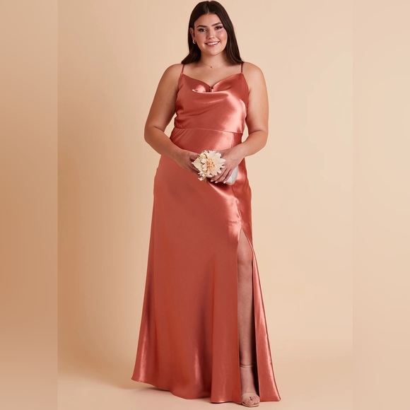 Birdy Grey | Dresses | Nwt Birdy Grey Dress Lisa Long Dress Curve Satin ...
